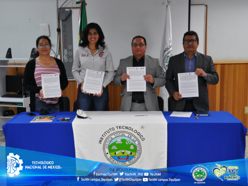 FIRMAN CONVENIO DE COLABORACIÓN EL CBTIS 12 Y EL TECNOLÓGICO DE JIQUILPAN